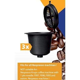 Set für Nespresso Coffeeduck + Entkalker Kapsel zum selber füllen wie ...