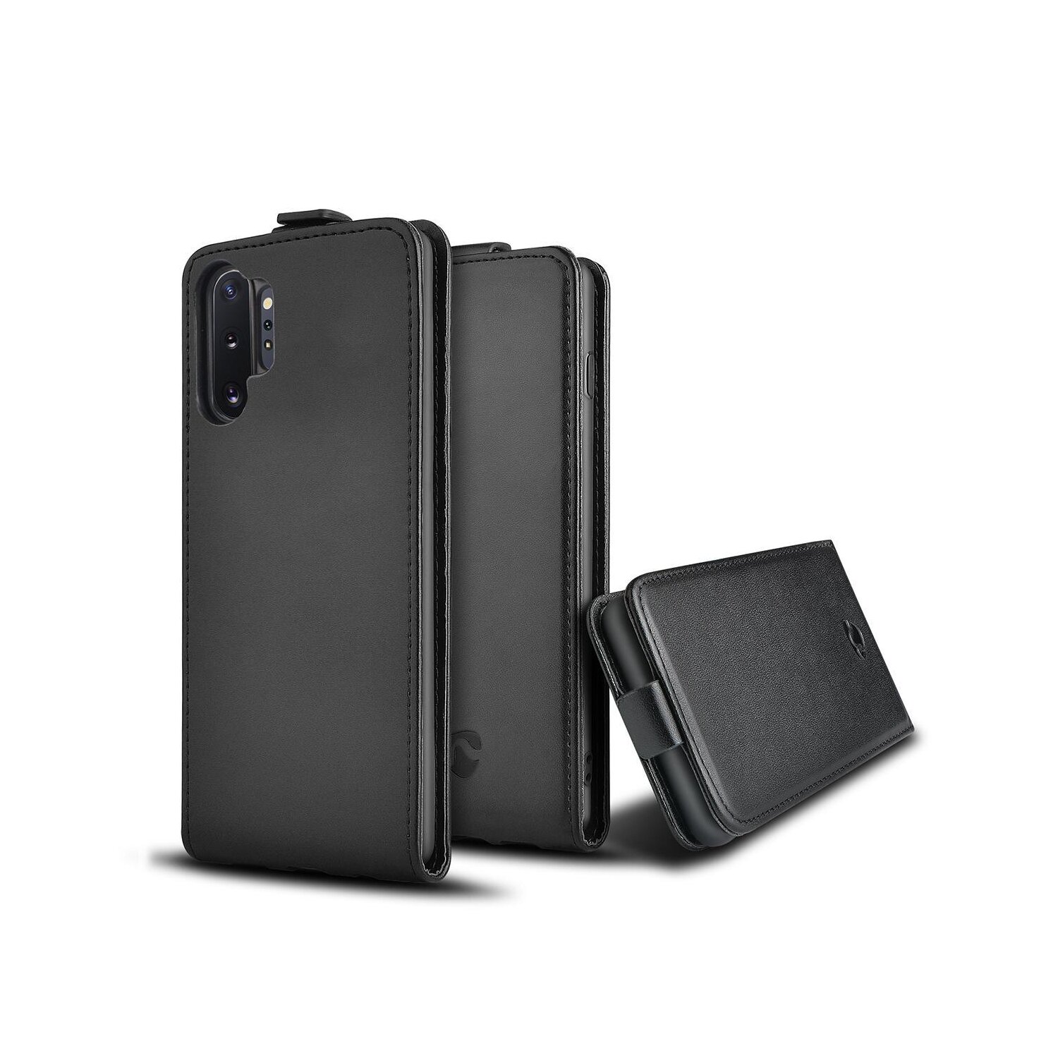 Handyhülle Flip Case für Samsung Galaxy Note 10 Plus | Schwarz, 9,20