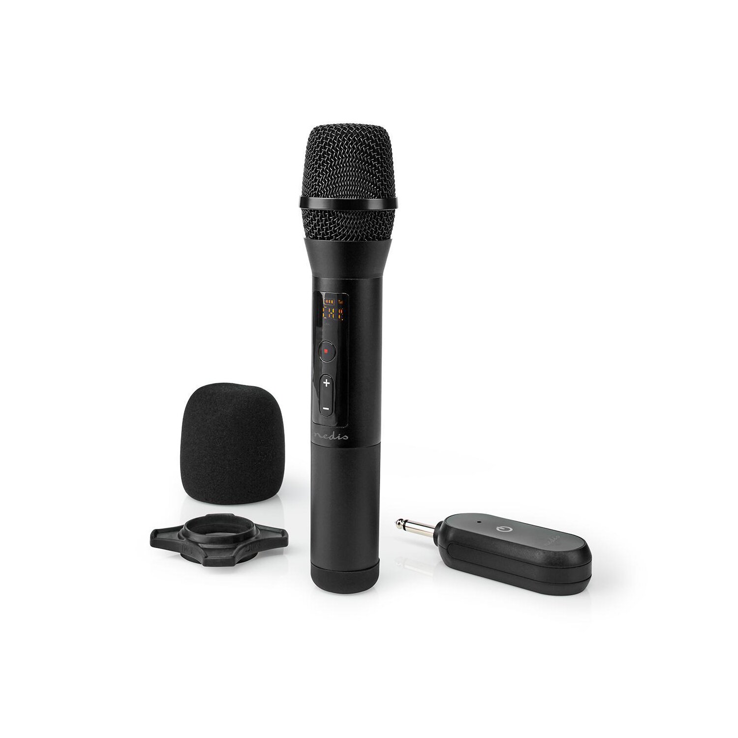 Wireless-Mikrofon-Set 6,35mm Klinke Funk Microphone DJ Karaoke Modera ...