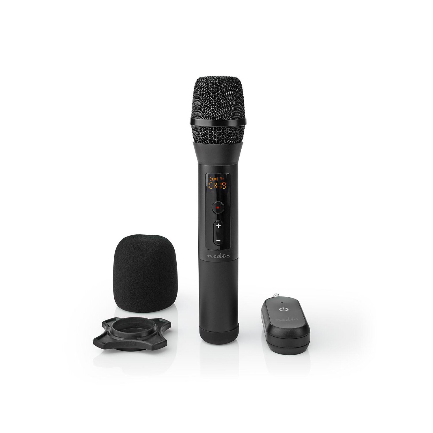 Wireless-Mikrofon-Set 6,35mm Klinke Funk Microphone DJ Karaoke Modera ...