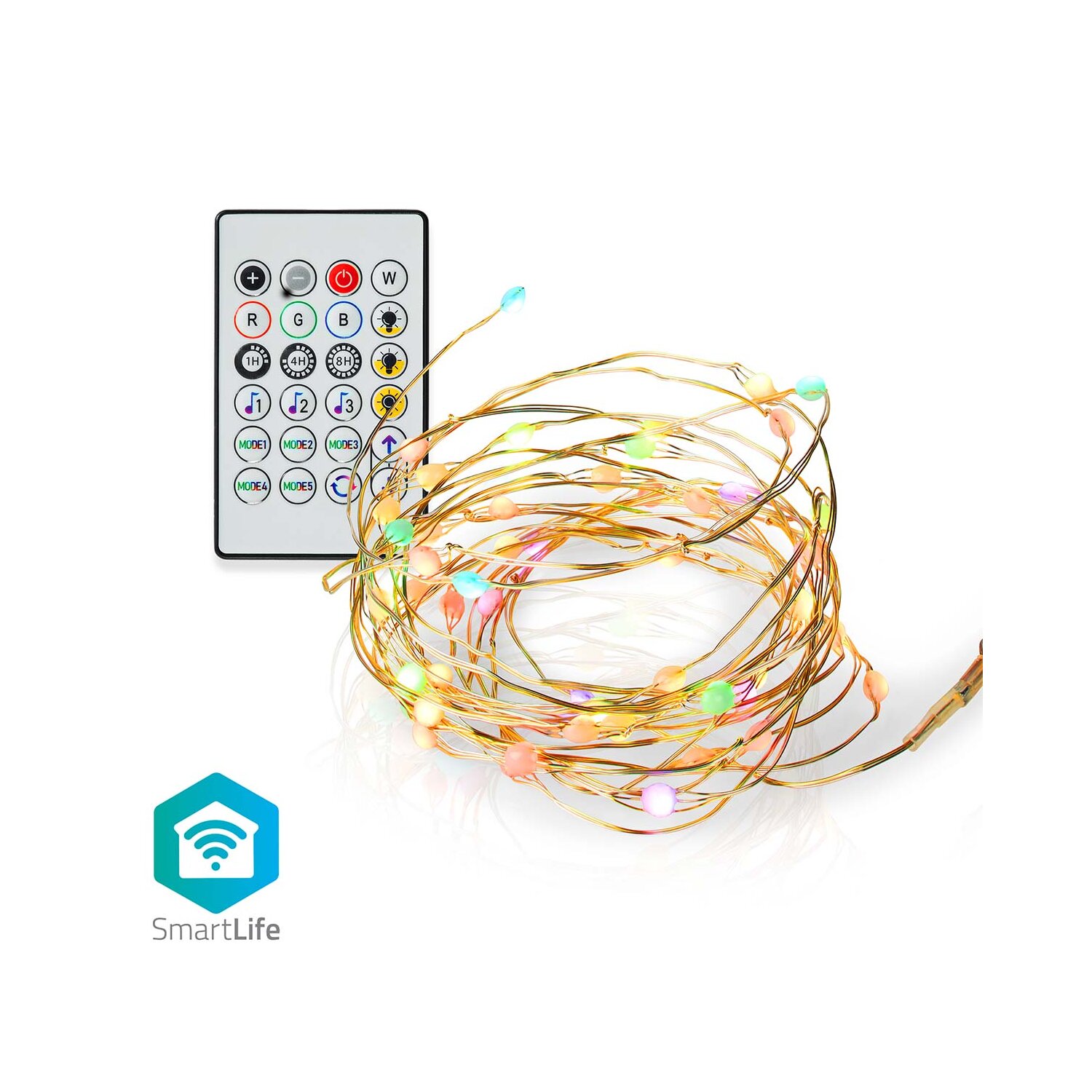 WLAN RGB Lichterkette mit Fernbedienung 5m LED Stripe Stripes WiFi Si ...