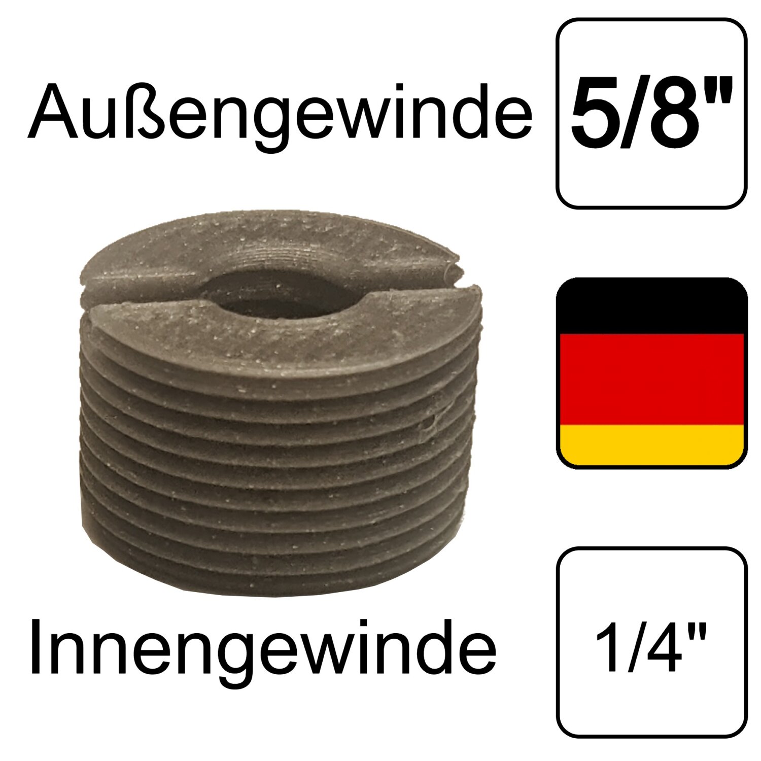 Adapter 1/4 Zoll Innengewinde 5/8 Zoll Aussengewinde Gewinde, 3,99