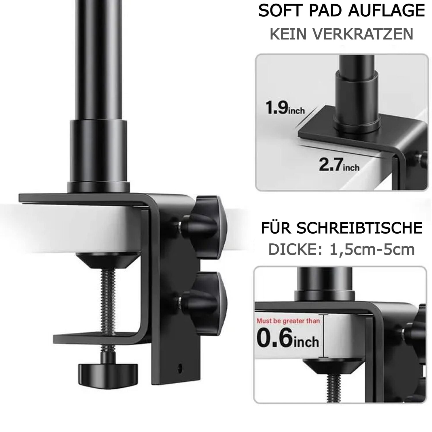 Klemm-Stativ Teleskop Halterung für Kamera Tisch Ständer DSLR Tischst ...