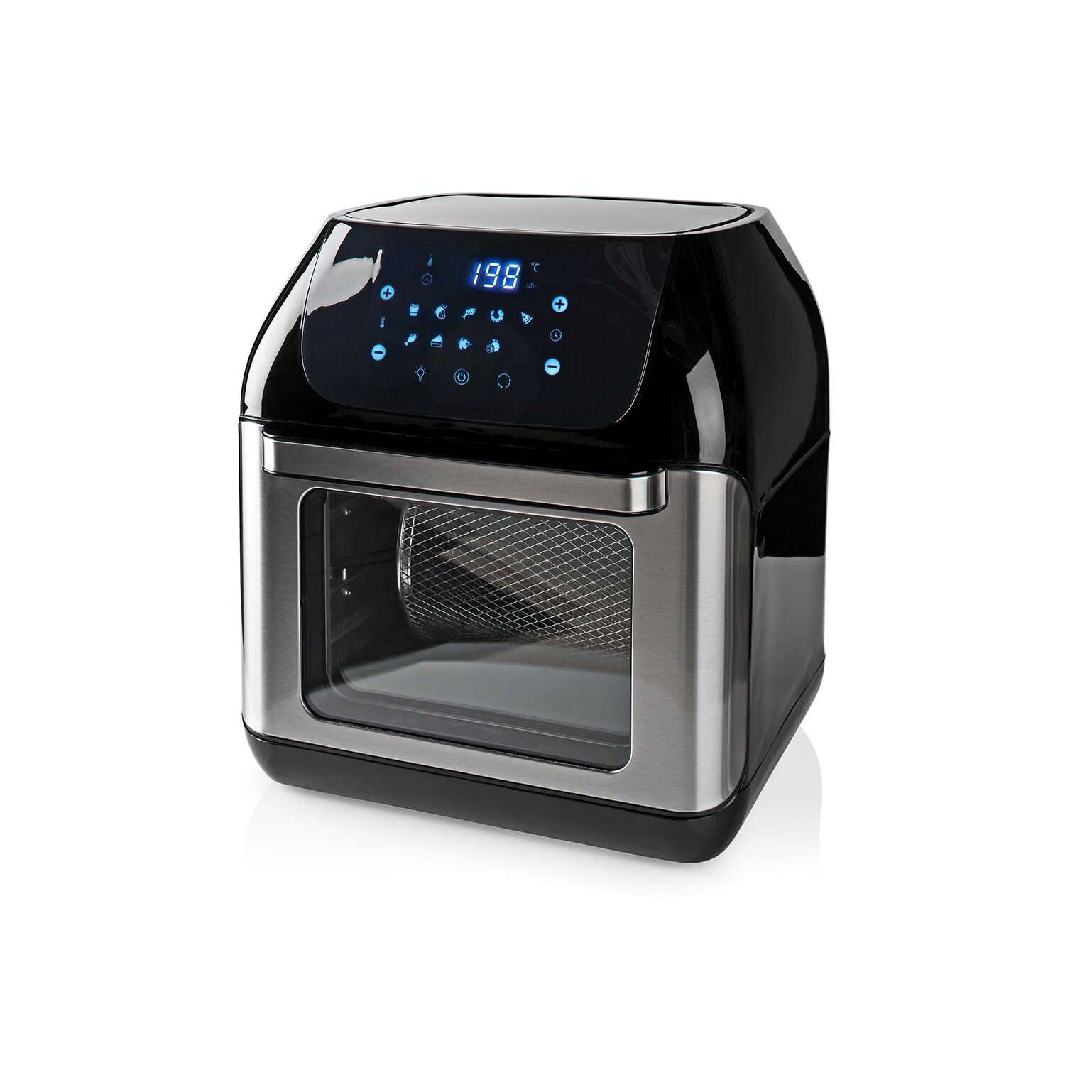 9in1 Heißluftfritteuse Backofen 12L 1500W Heißluft Fritteuse XXL + Zu ...