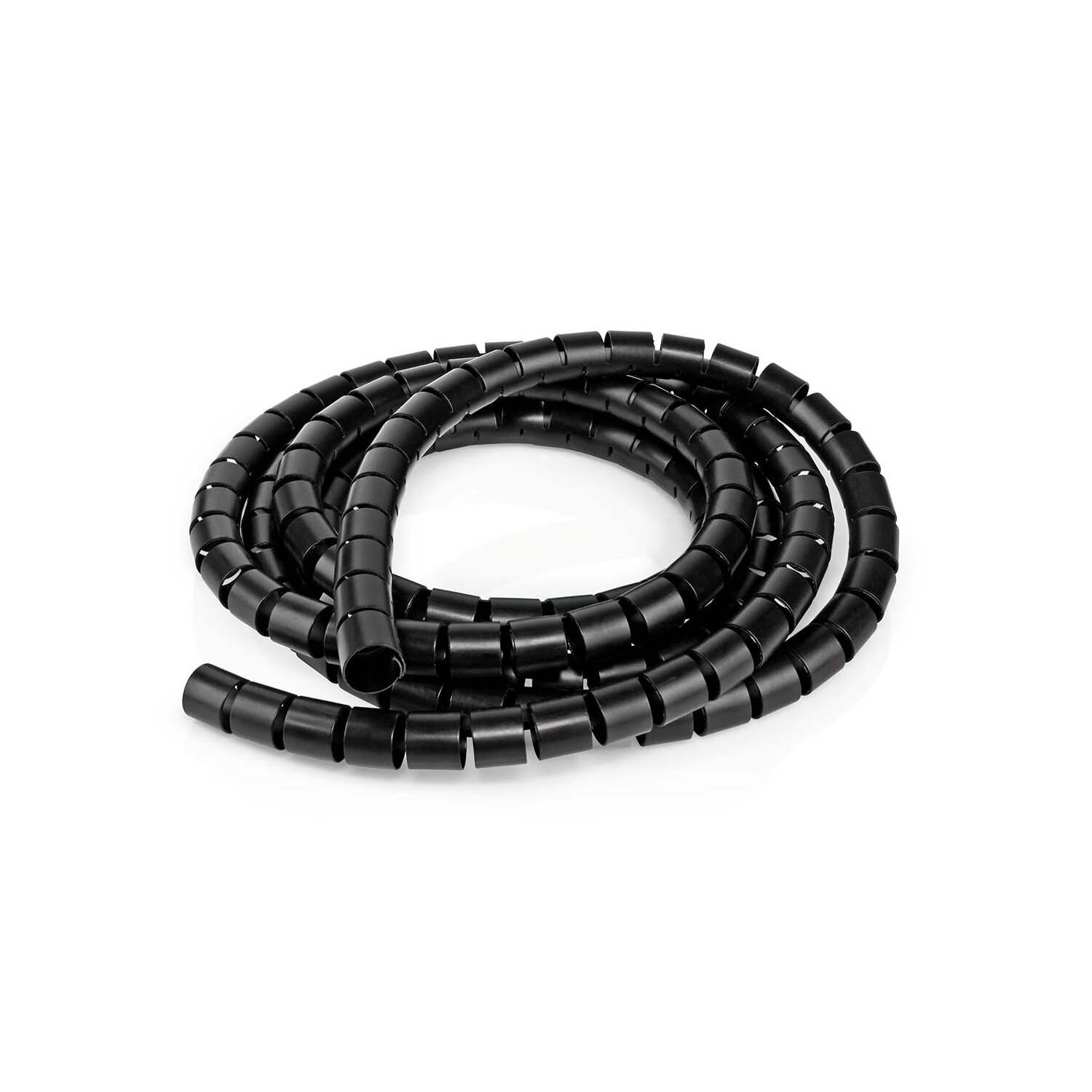 2m Kabelkanal für Kabel bis 16mm Kabelmanagement schwarz Spiralschlau ...