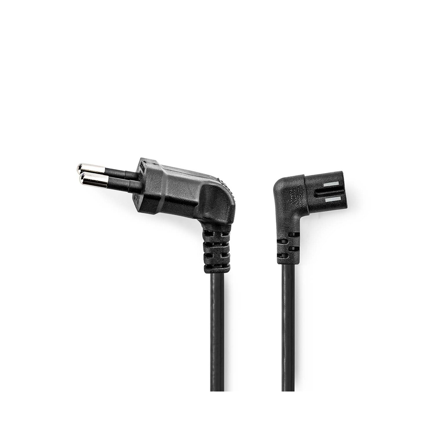 3 Meter Euro Netzkabel winkelstecker abgewinkelt Winkel Stecker gedre ...