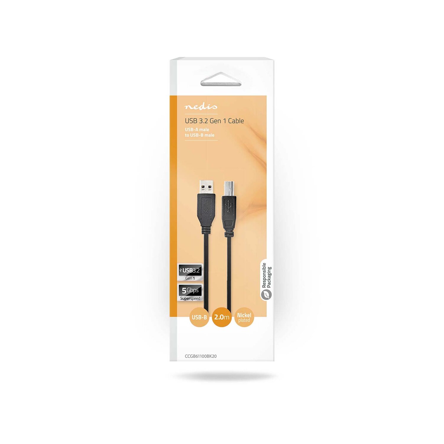 2m USB 3.2 USB A Stecker B Stecker Anschlusskabel Drucekr PC Highspee ...