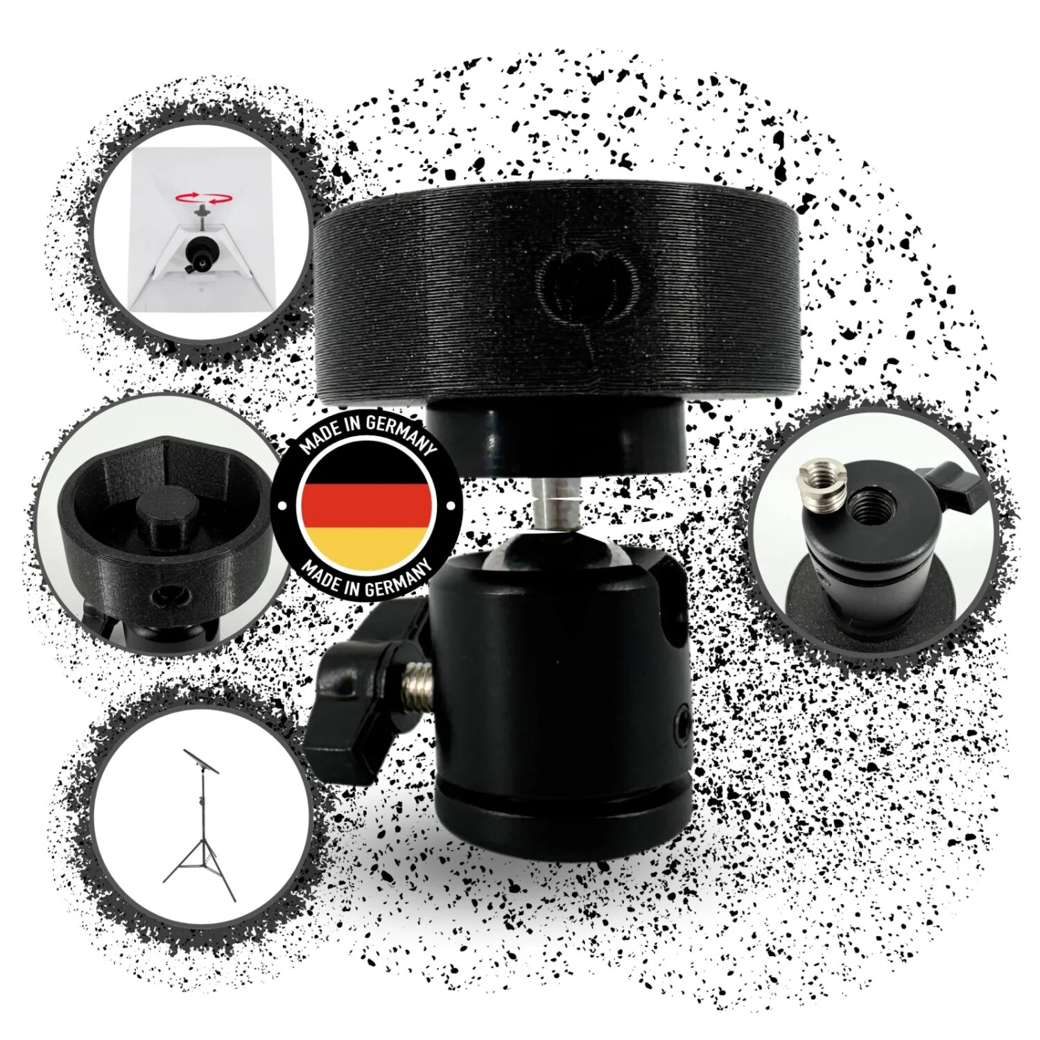 Stativ Adapter für Starlink Mini Antenne Tripod Adaptor 1/4" und 3/8 ...