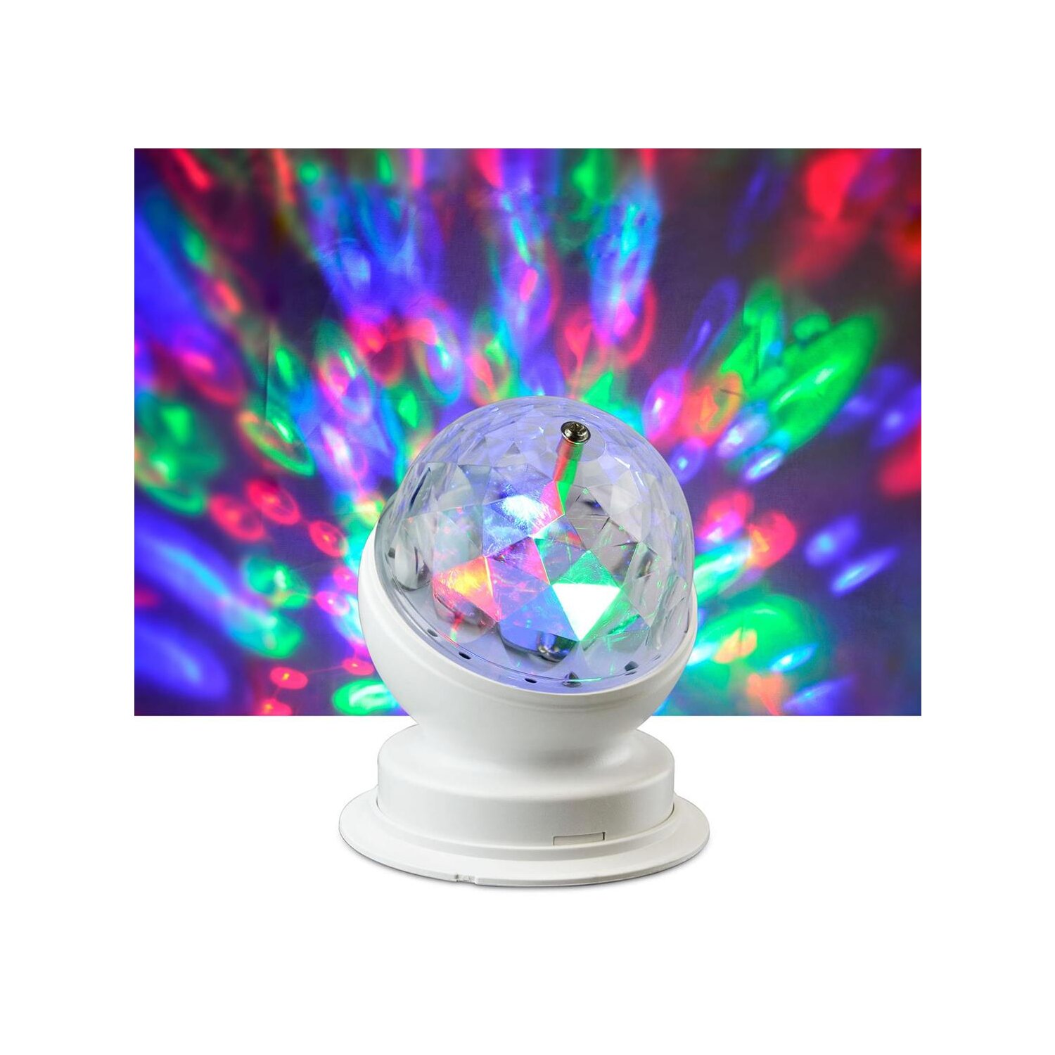 X4-LIFE Rotierende LED Partyleuchte RGB Party Beleuchtung Lampe Strah ...