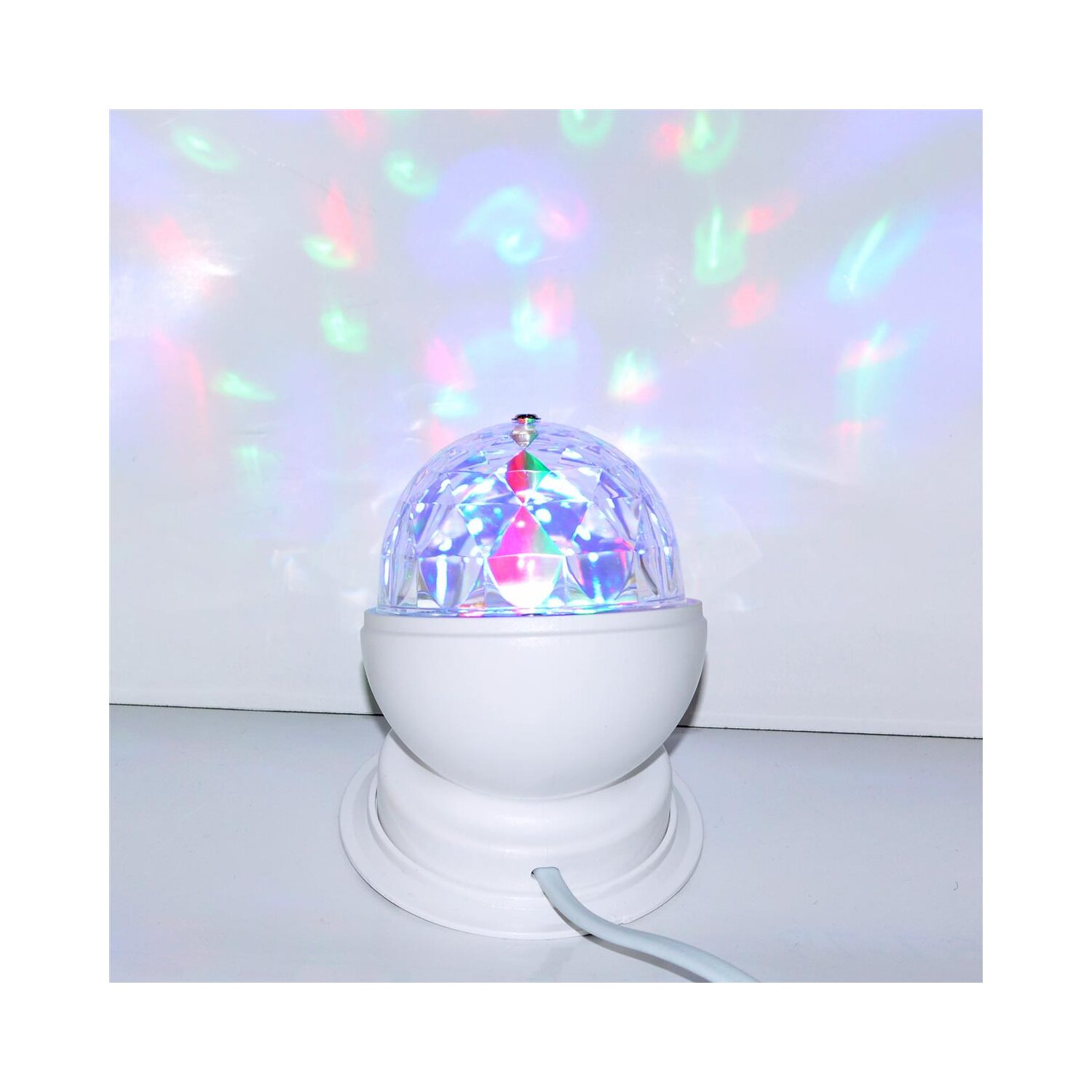 X4-LIFE Rotierende LED Partyleuchte RGB Party Beleuchtung Lampe Strah ...