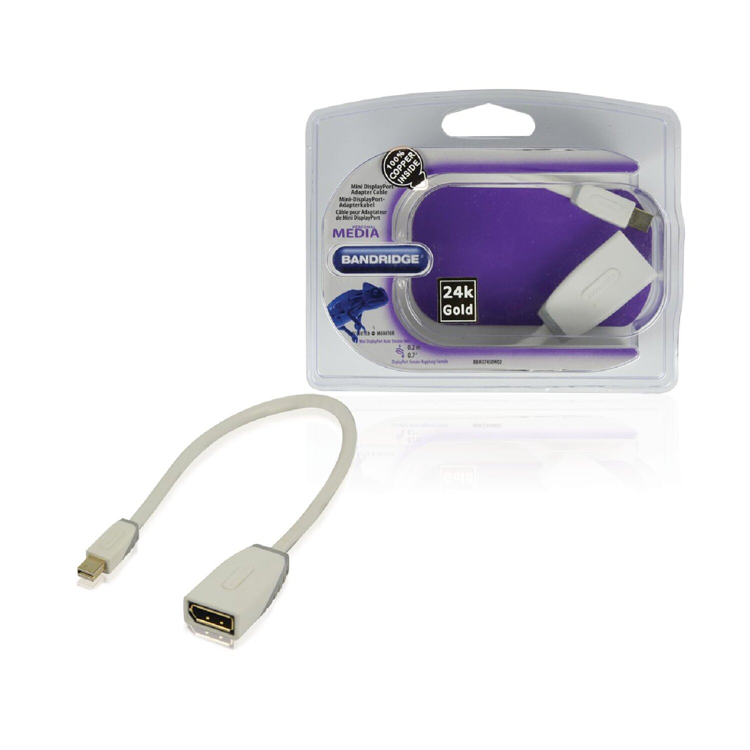 Mini Displayport-Kabel Mini Displayport Stecker - Displayport female ...