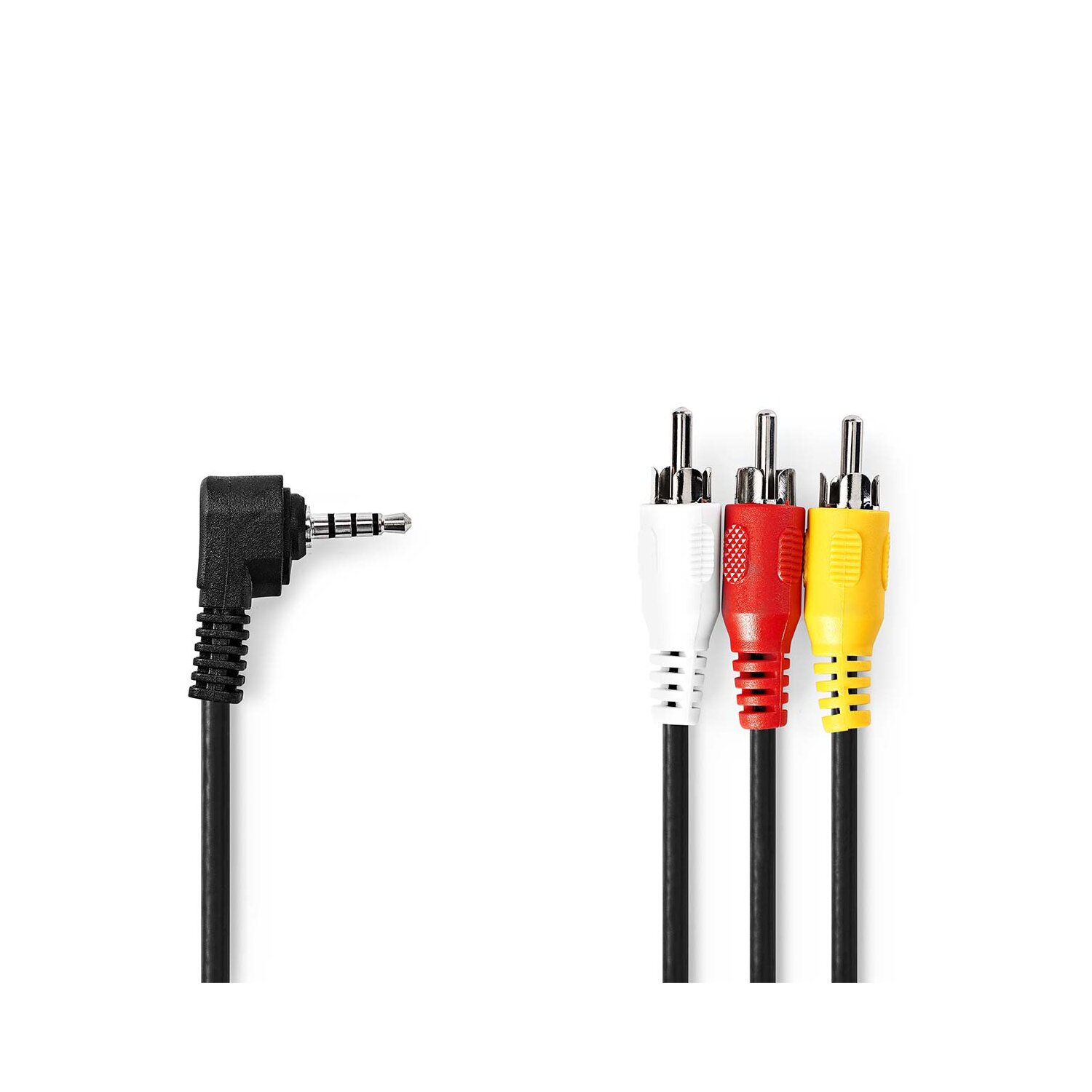 3,5 mm AV-Kabel | 3,5-mm-AV-Stecker - 3x Cinch-Stecker | 1,0 m | Schw ...