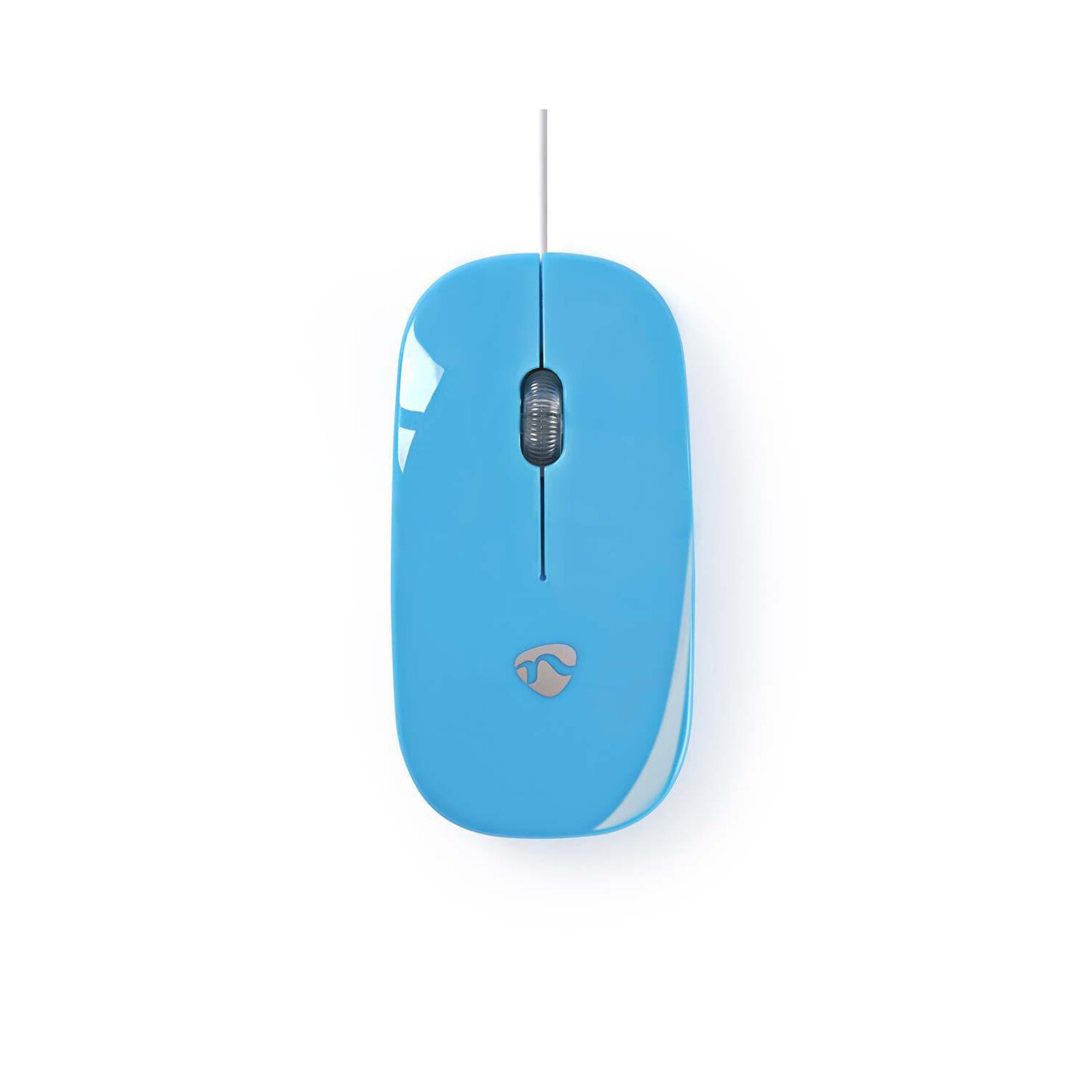 Kabelgebundene Maus | 1000 dpi | 3 Tasten | Blau, 4,25