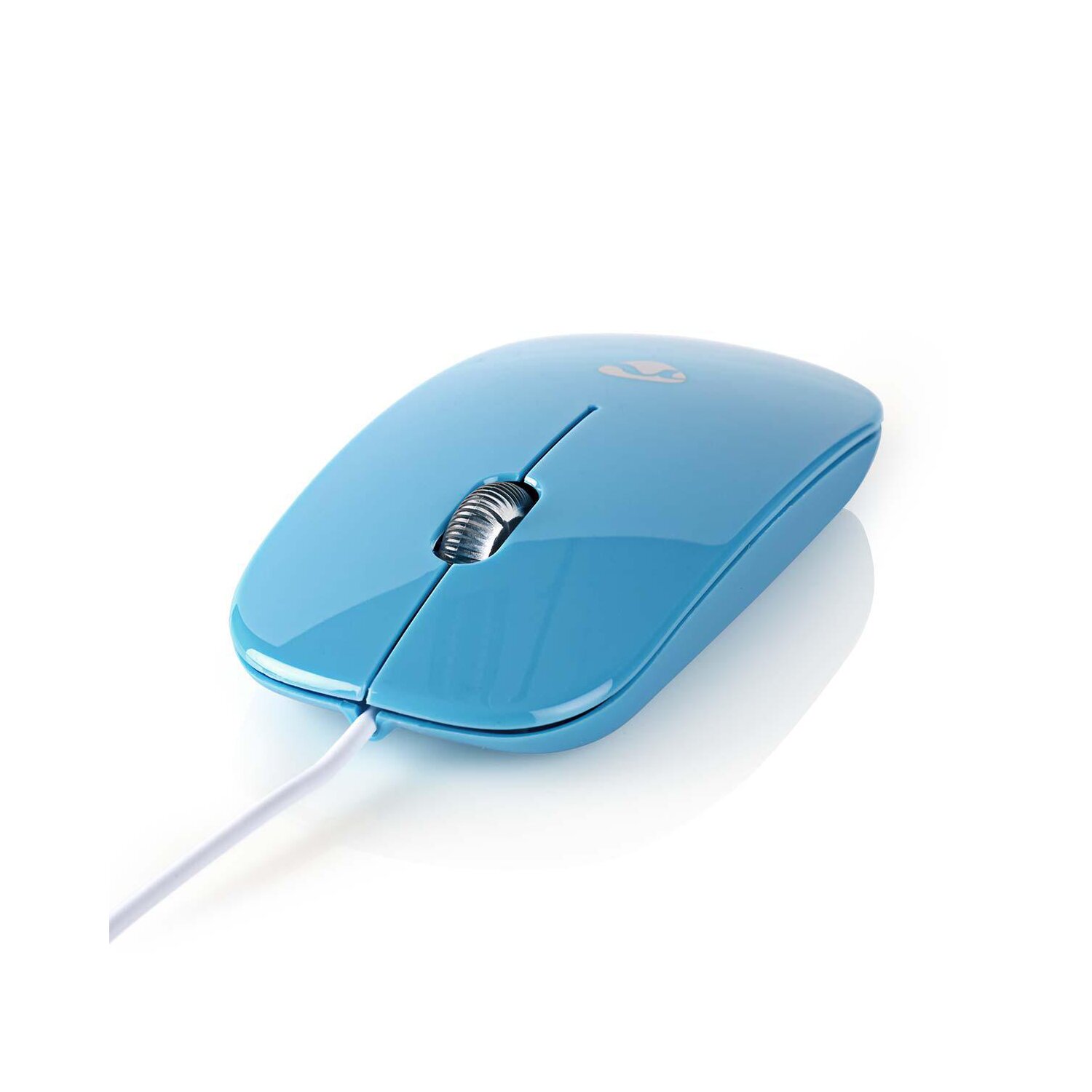 Kabelgebundene Maus | 1000 dpi | 3 Tasten | Blau, 4,25