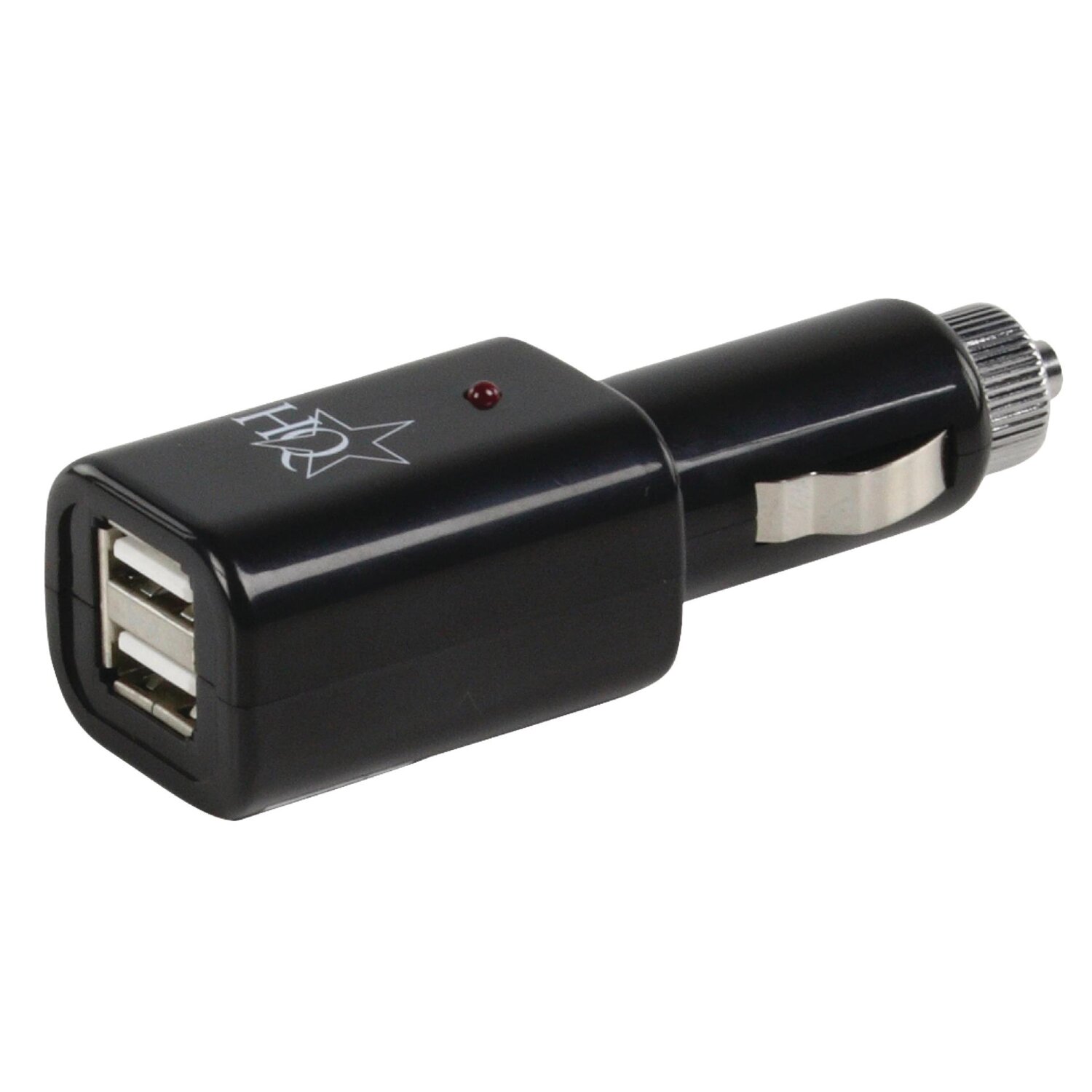 Auto-Ladegerät 2-Ausgänge 1.0 A USB Schwarz, 6,57
