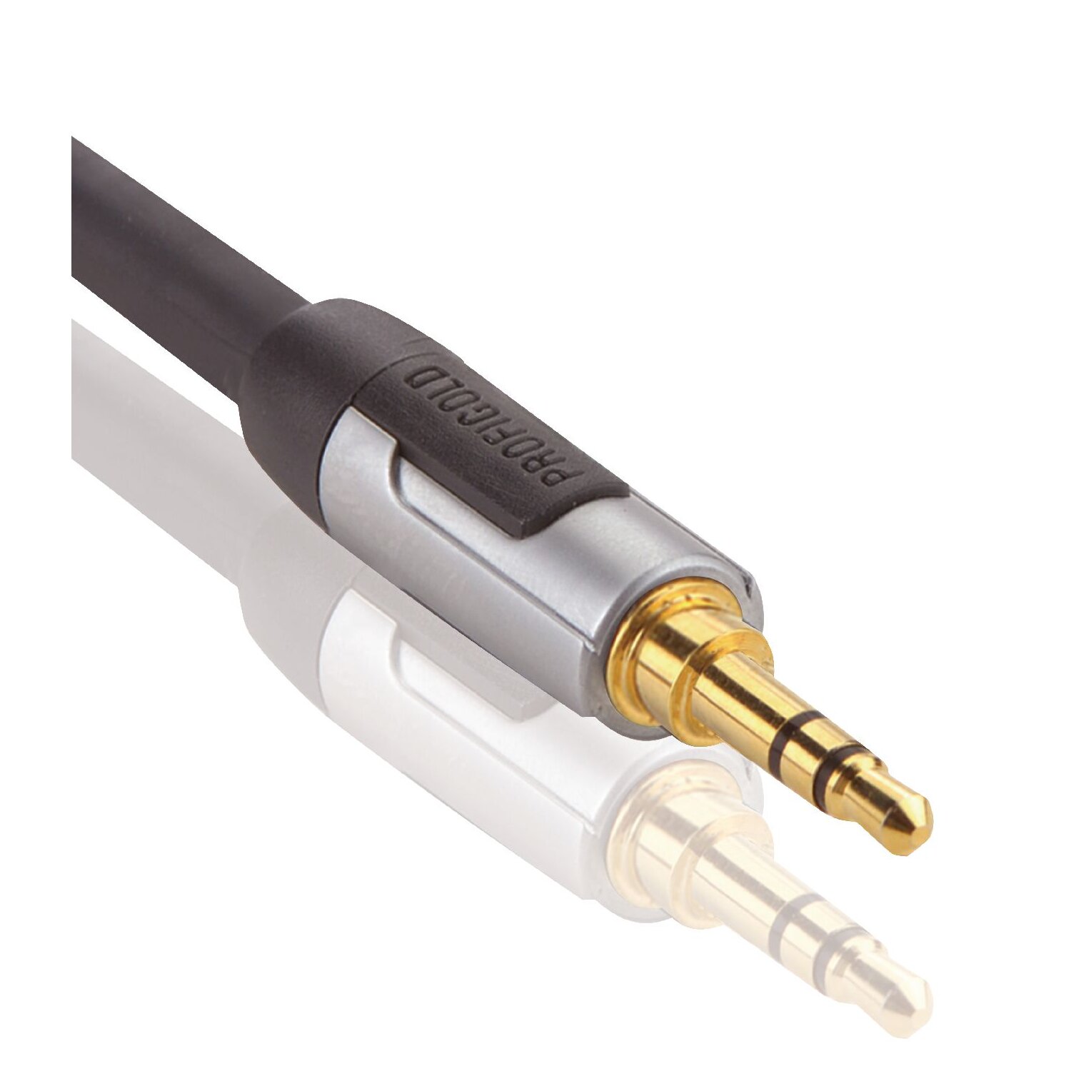 Stereo-Audiokabel 3.5 mm male - 3.5 mm male 1.00 m Anthrazit, 10,99