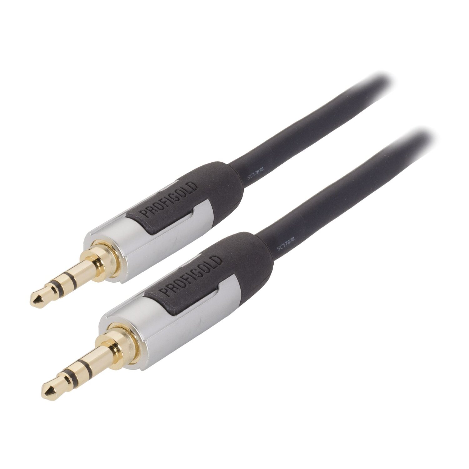Stereo-Audiokabel 3.5 mm male - 3.5 mm male 2.00 m Anthrazit, 10,49