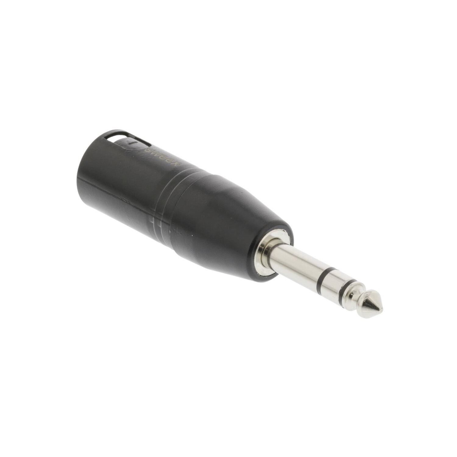 XLR-Adapter XLR 3-pol. male - 6.35 mm male Schwarz, 3,00