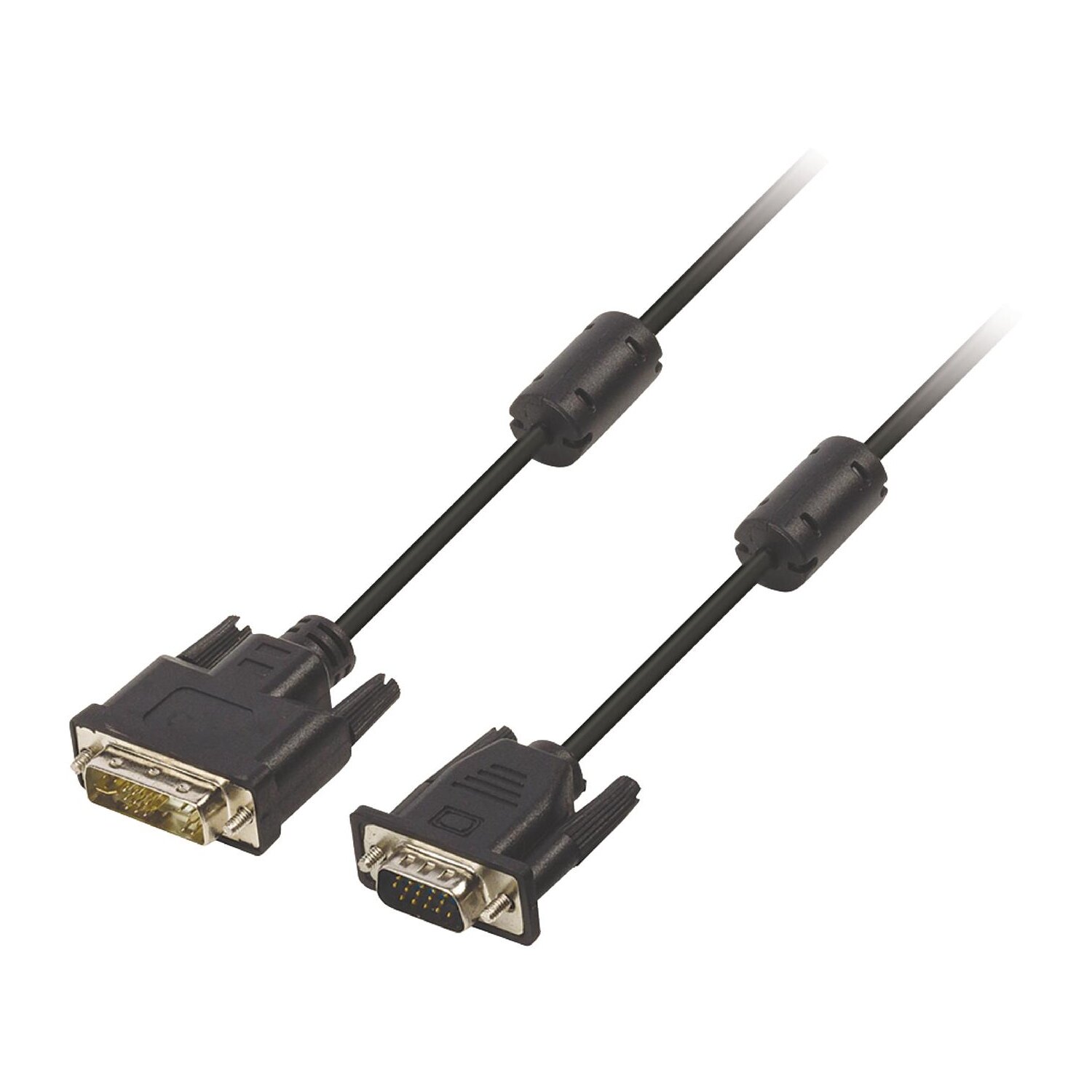 DVI-Kabel DVI-A 12 + 5-pol. Stecker - VGA male 3.00 m Schwarz, 8,90