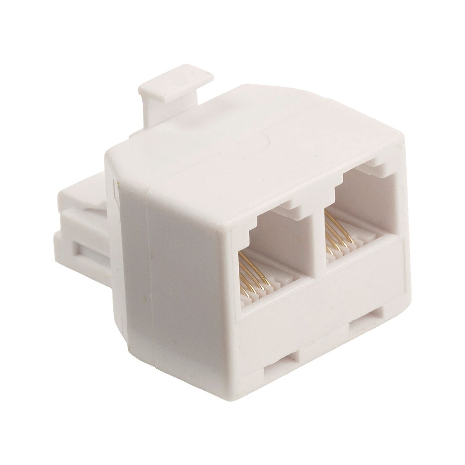 Telefonadapter RJ11 (6P4C) male - 2x RJ11 (4/6) female Weiss, 1,05