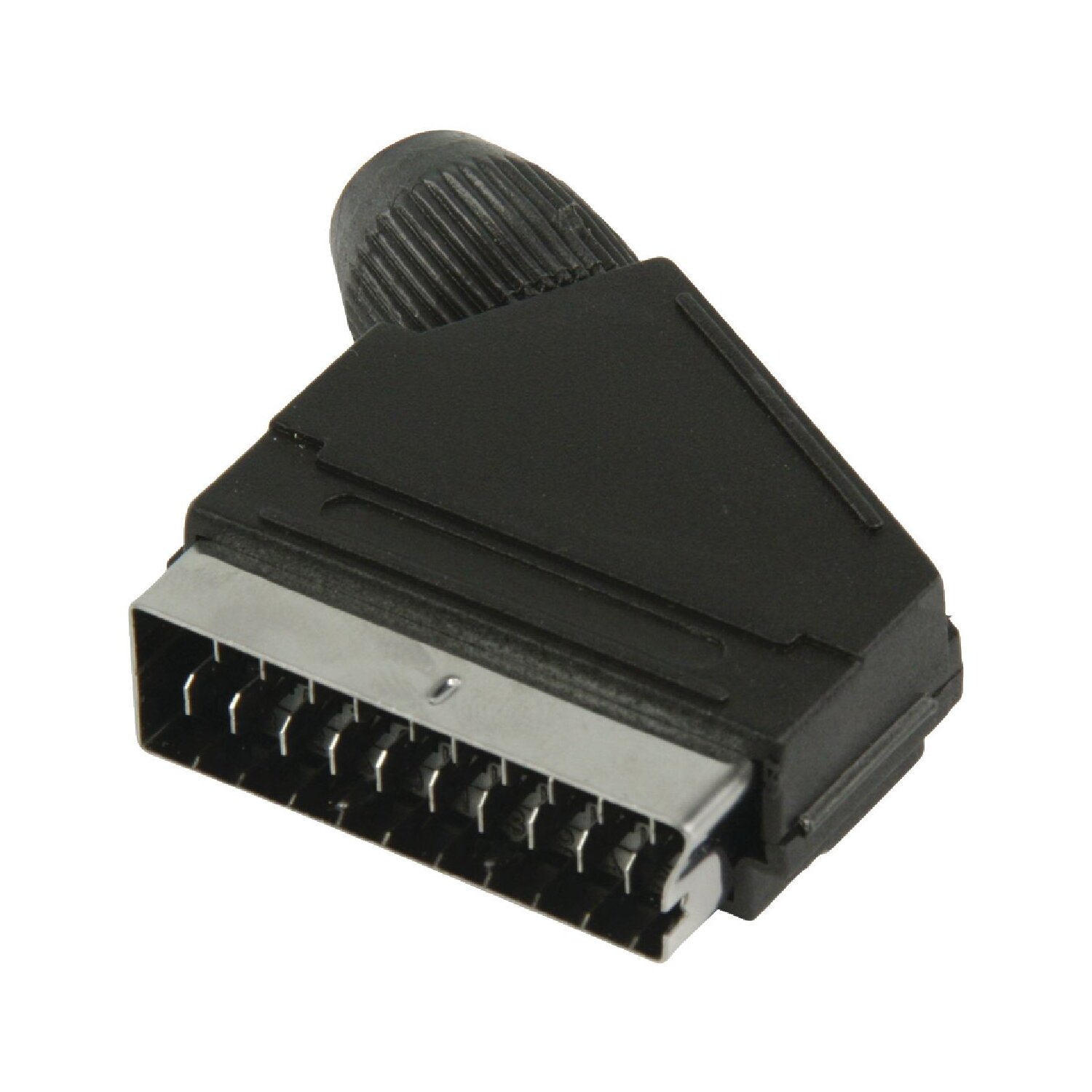 Stecker SCART Male PVC Schwarz, 1,20
