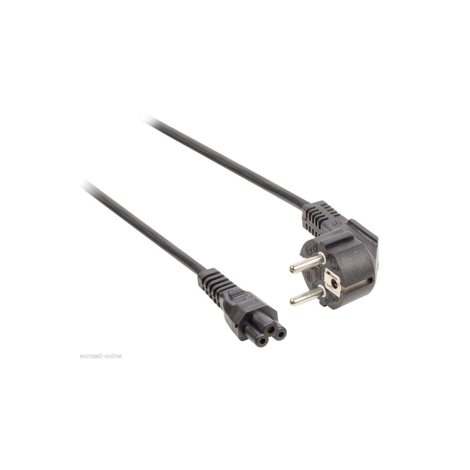 10m Kaltgeräte Netzkabel Kaltgerätekabel 3polig Kleeblatt Stecker Mic ...