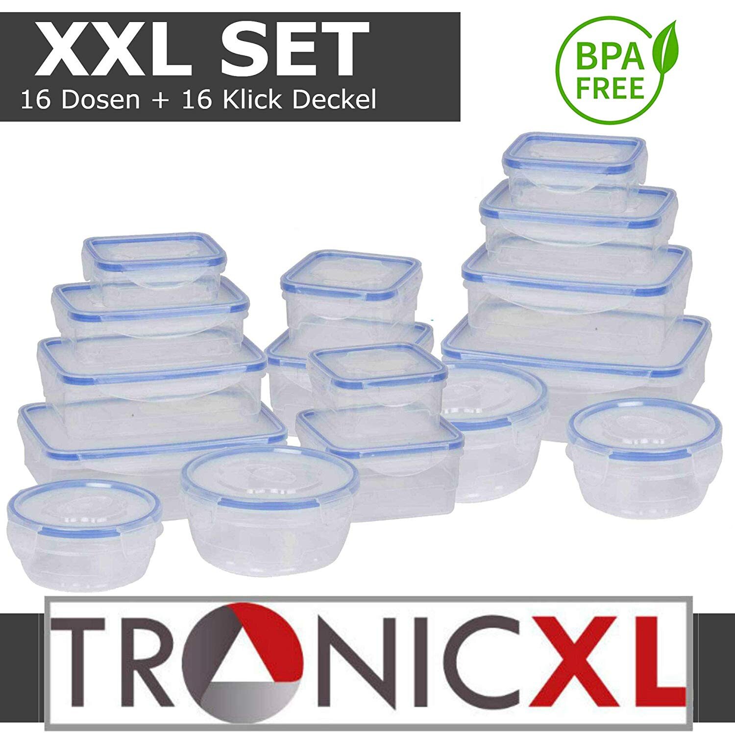 XXL Frischhaltedose Set Dose Klick it Küche Dosen Frischhaltedosen st ...