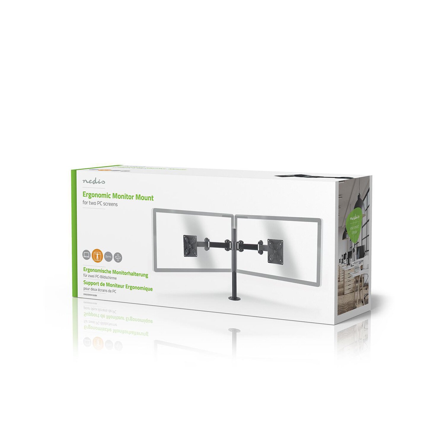 Doppel Monitor Halterung 2 Monitore Monitorhalterung | Doppelmonitora ...